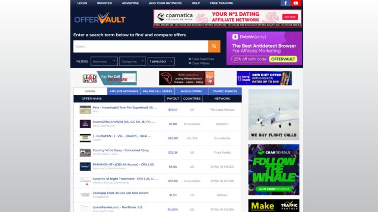 OfferVault: How to Find High-Paying Affiliate Offers – Affiliate Ninjas